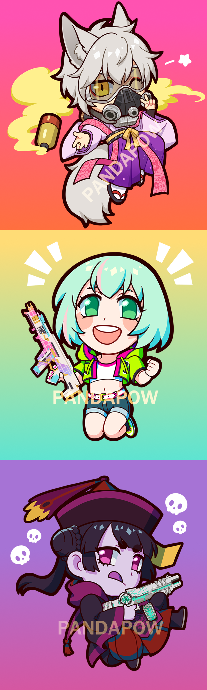 Simple Colored Chibi - Artists&Clients