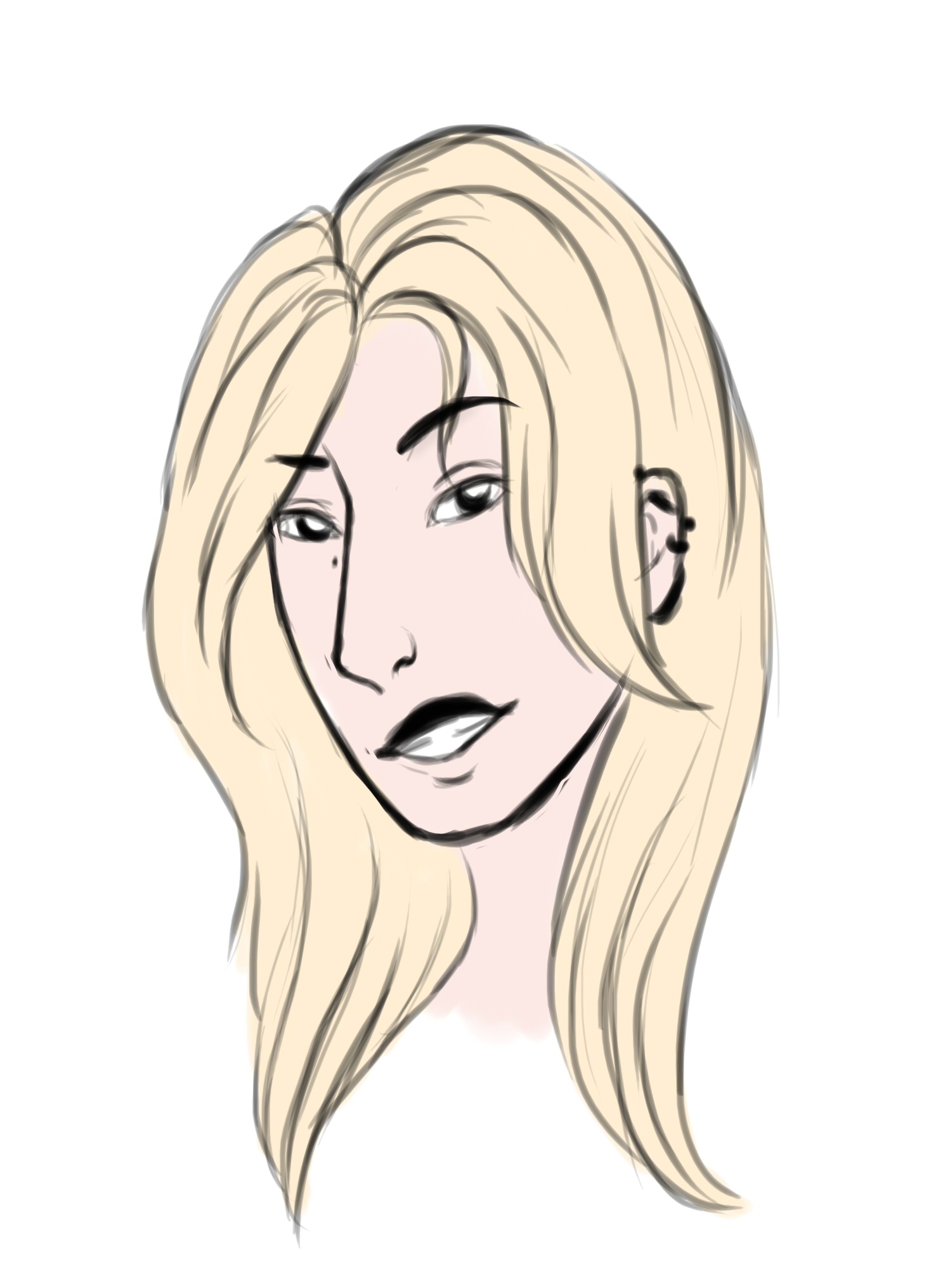 colored headshot sketch - Artists&Clients