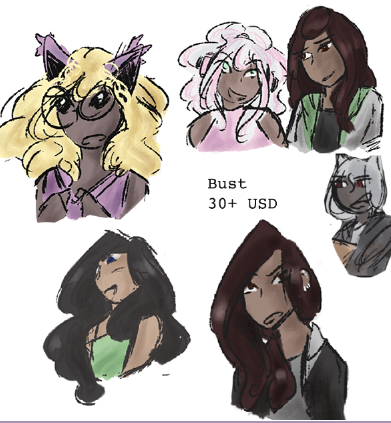 Full Color- Bust - Artists&Clients