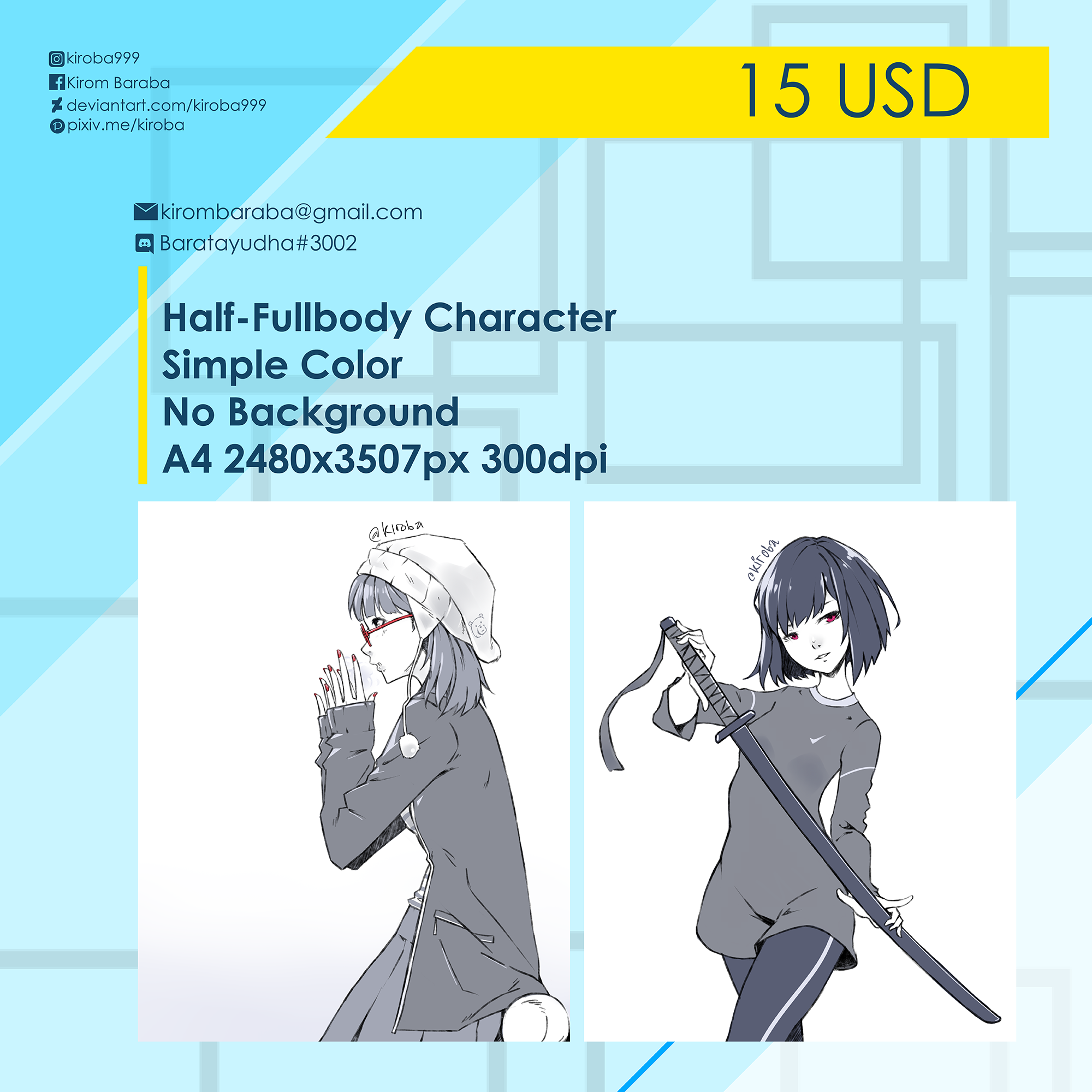 Anime Style (Simple Color) - Artists&Clients