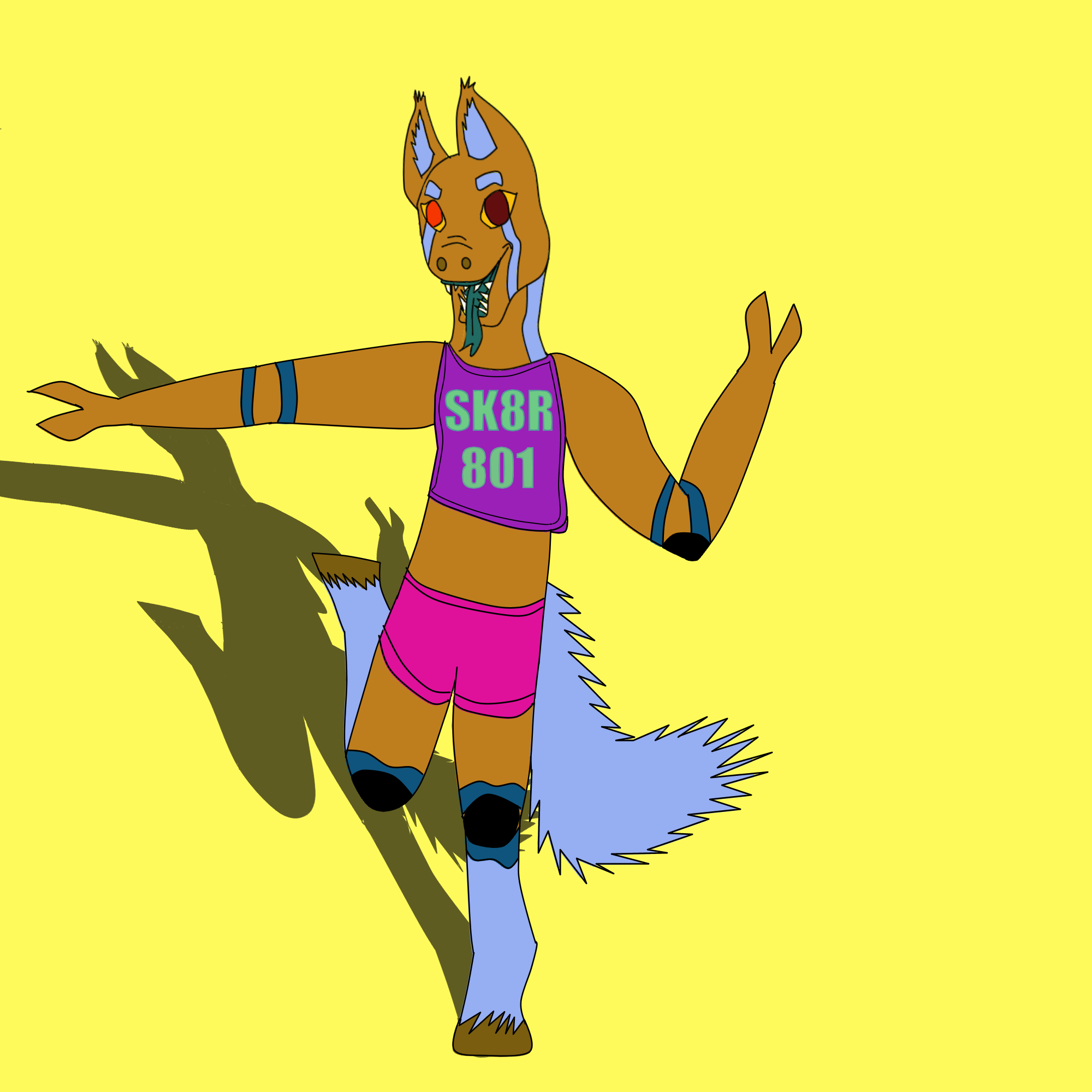 Digital Furry Full Body Full Color Shading - Artists&Clients