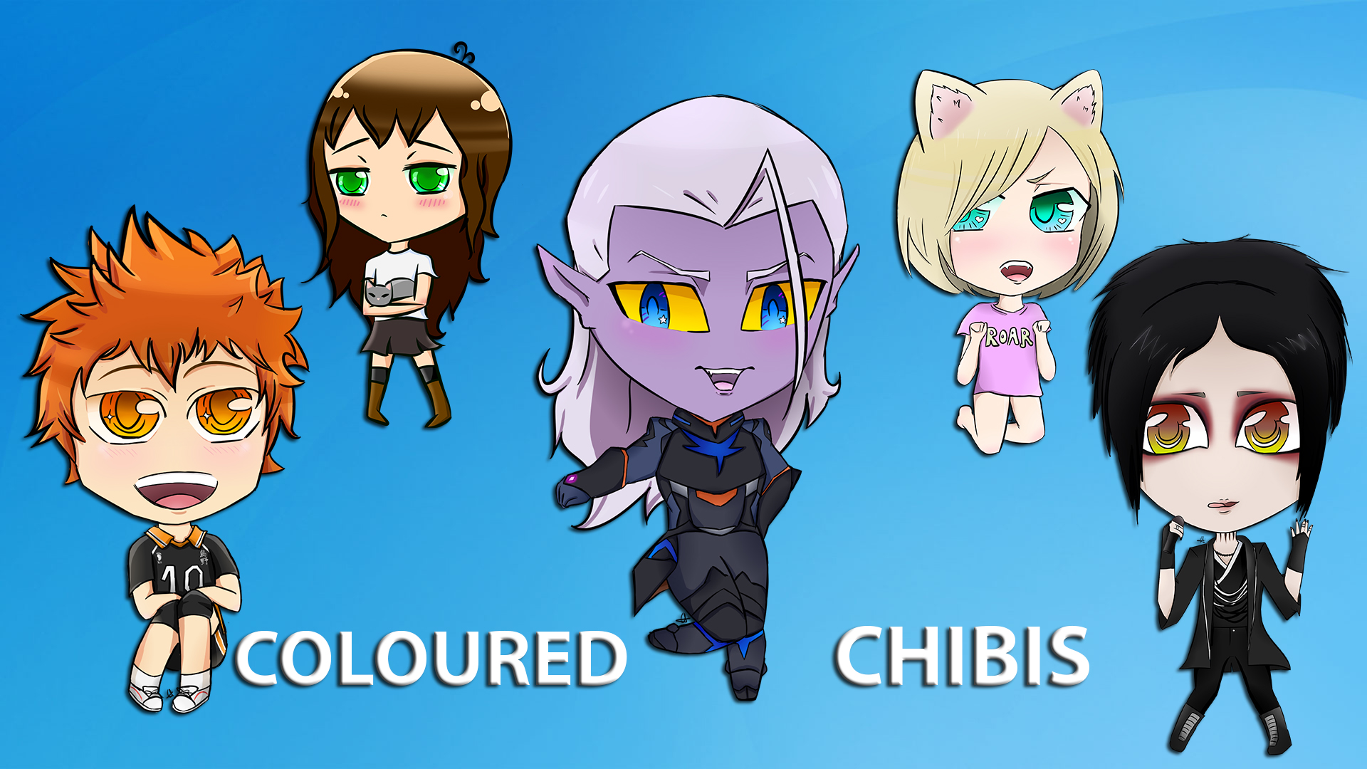 Full body - Coloured Chibis - Artists&Clients