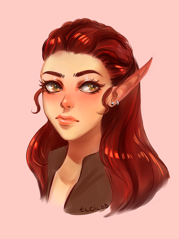 Simple color bust - Artists&Clients