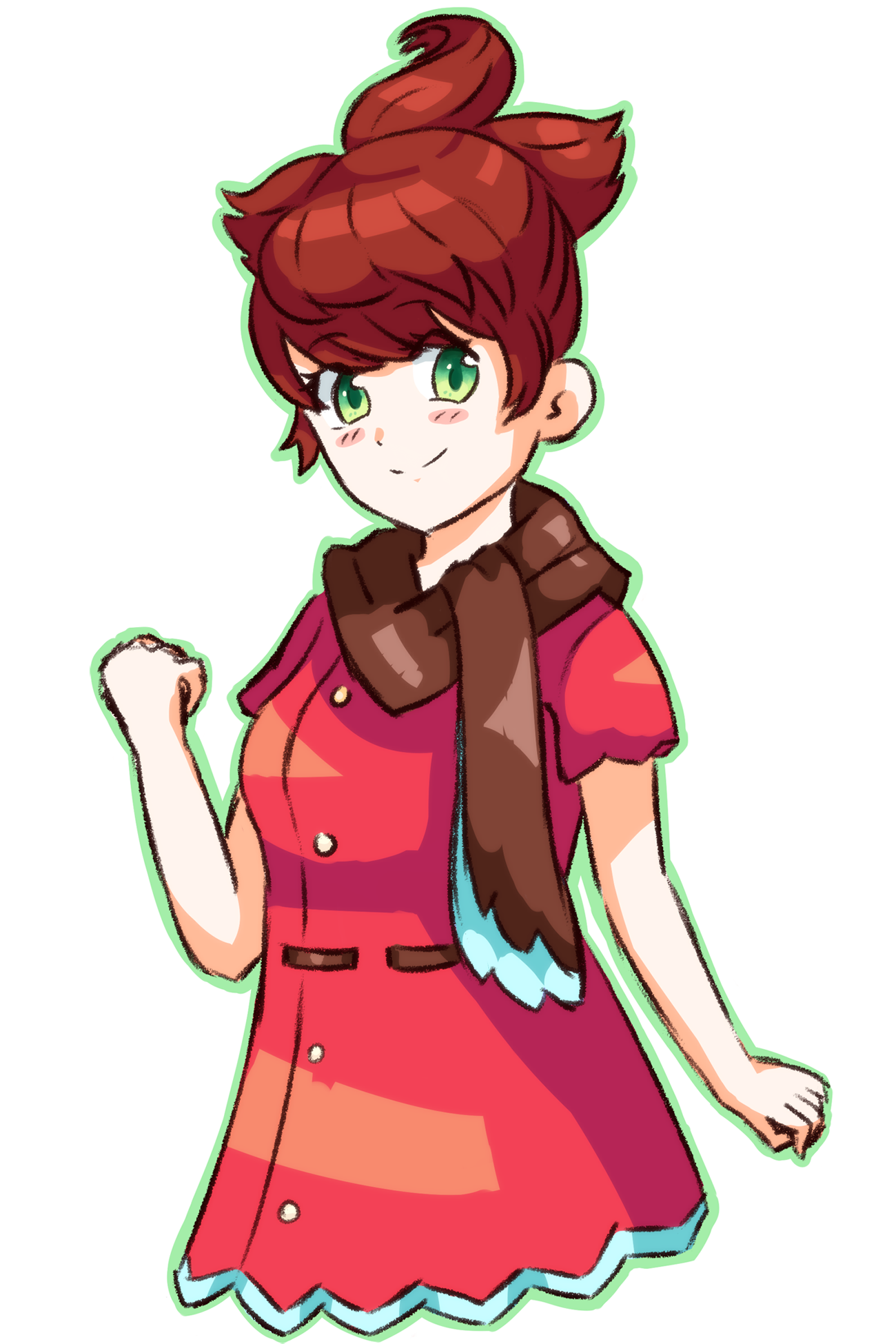Colored Anime Waist Up Artistsandclients
