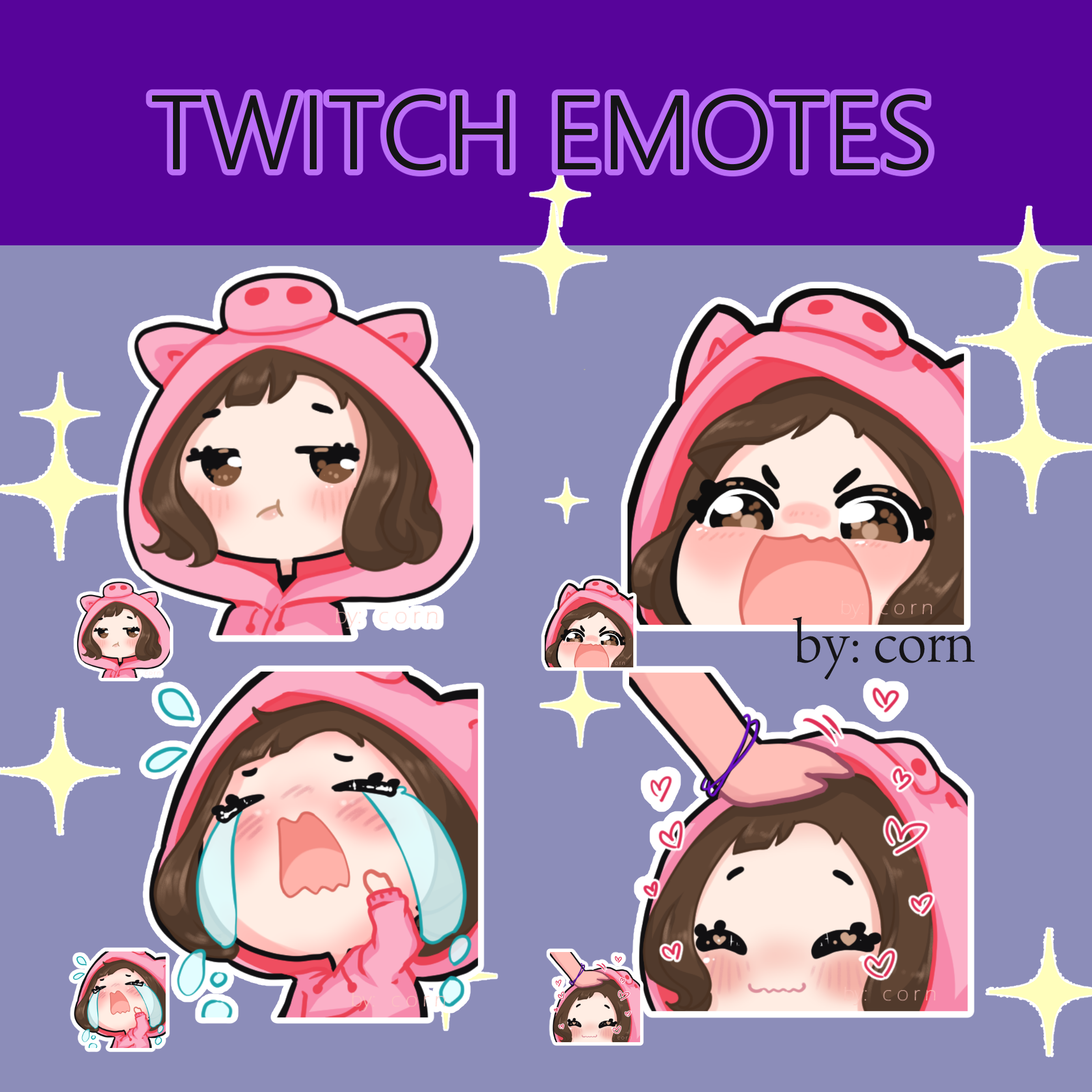 twitch emotes commission - Artists&Clients