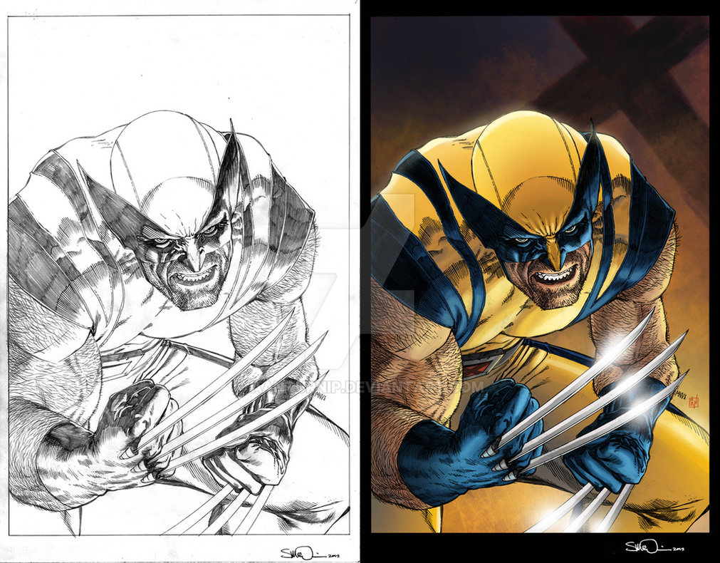 pinup single comic charracter coloring - Artists&Clients