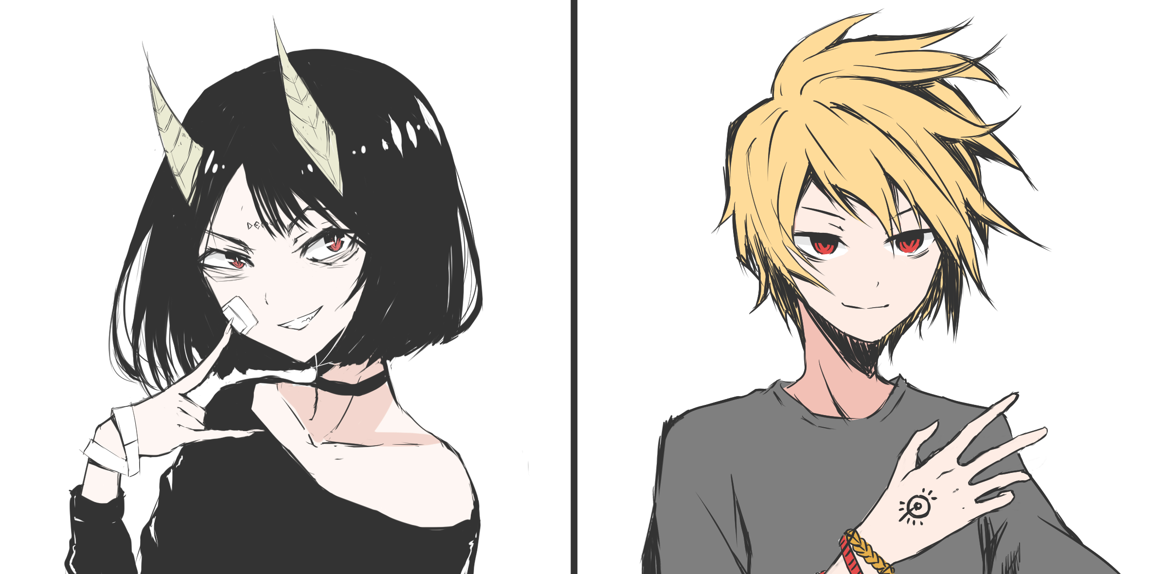 Flat Color Bust-up Manga Style - Artists&Clients