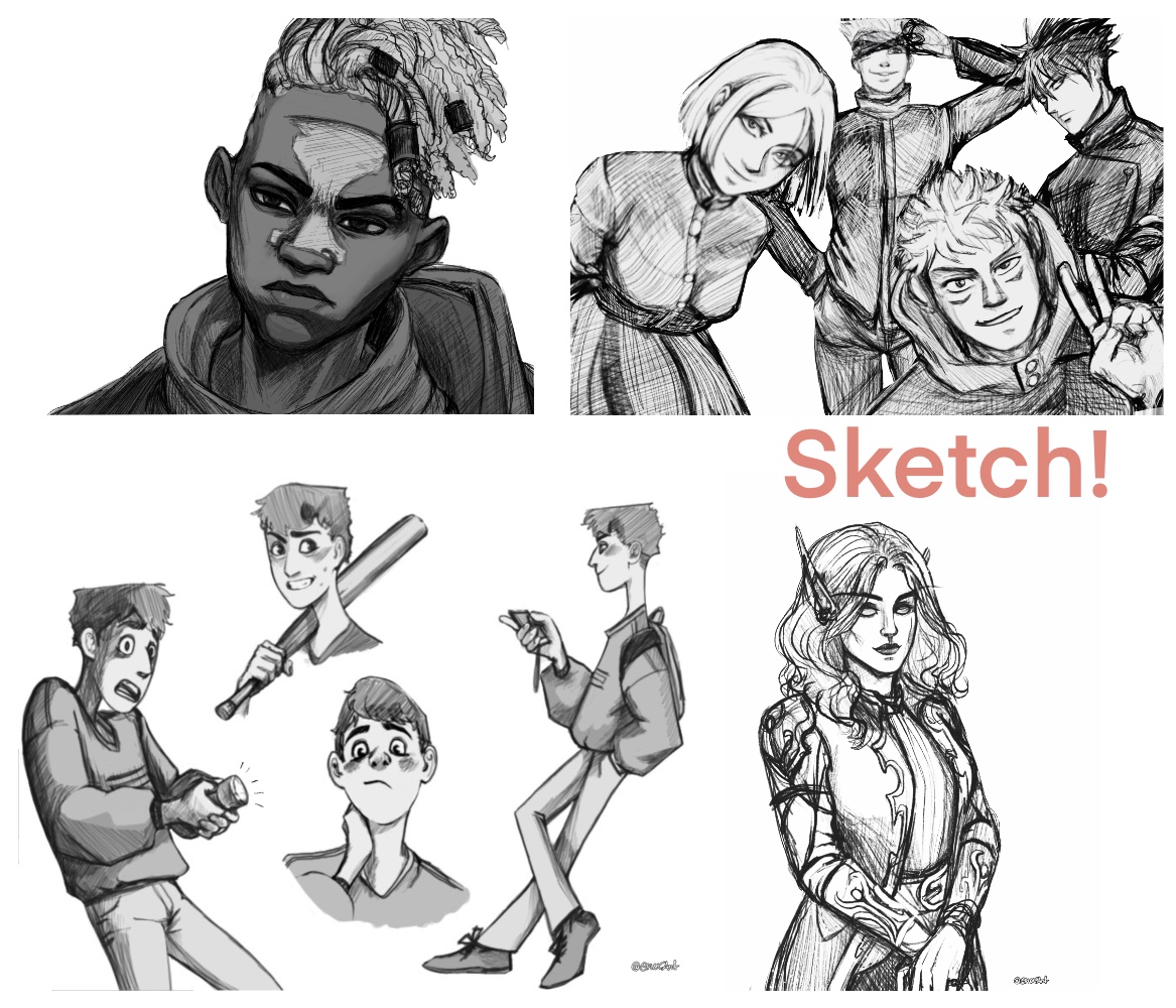 Sketch style - Artists&Clients