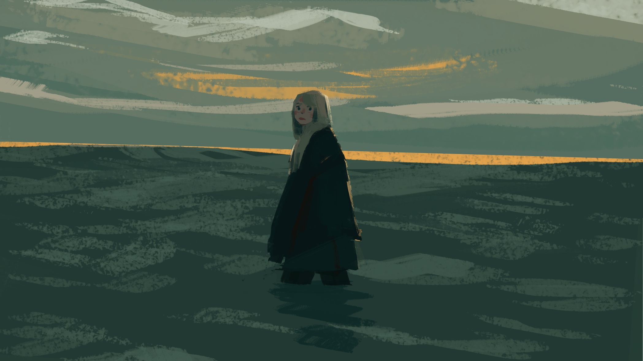 landscape potrait illustration - Artists&Clients