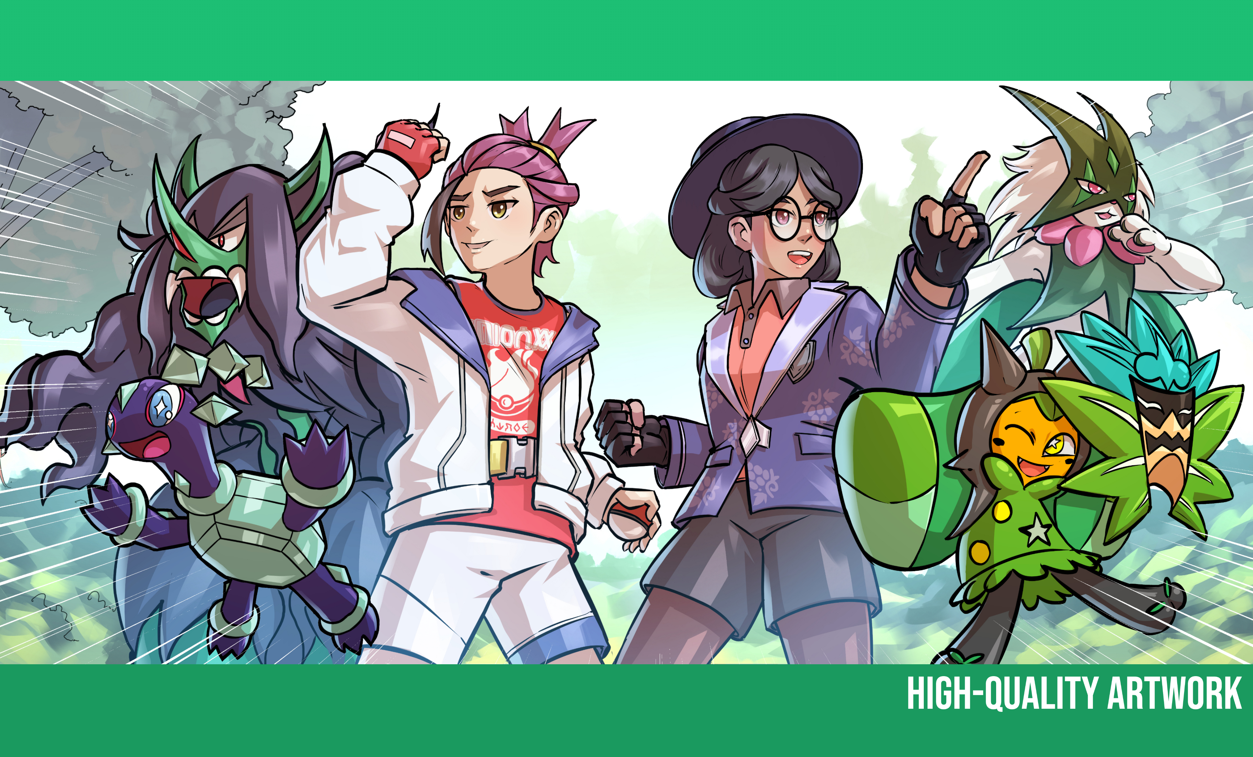 Colored Pokemon Team! - Artists&Clients