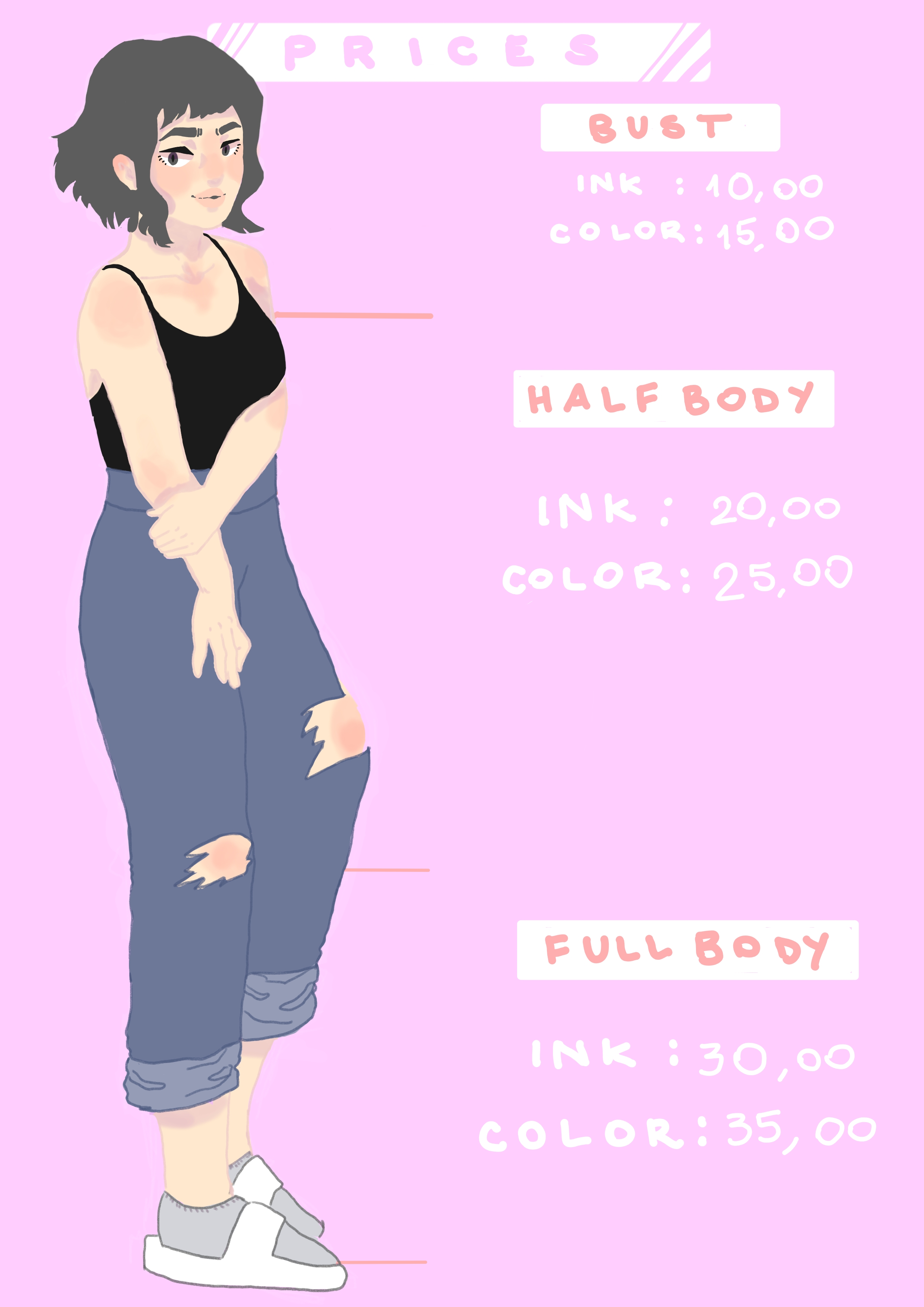 colored sketch full-body - Artists&Clients