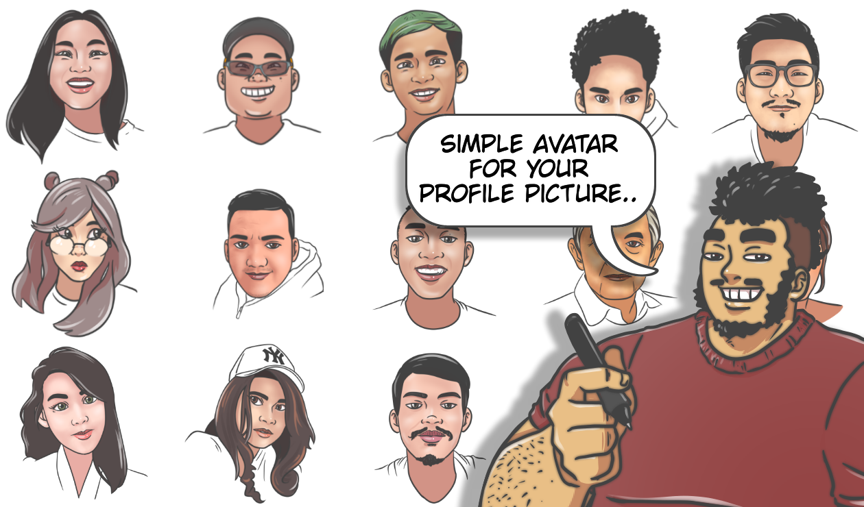 I Will Create Your Face Avatar - Artists&Clients