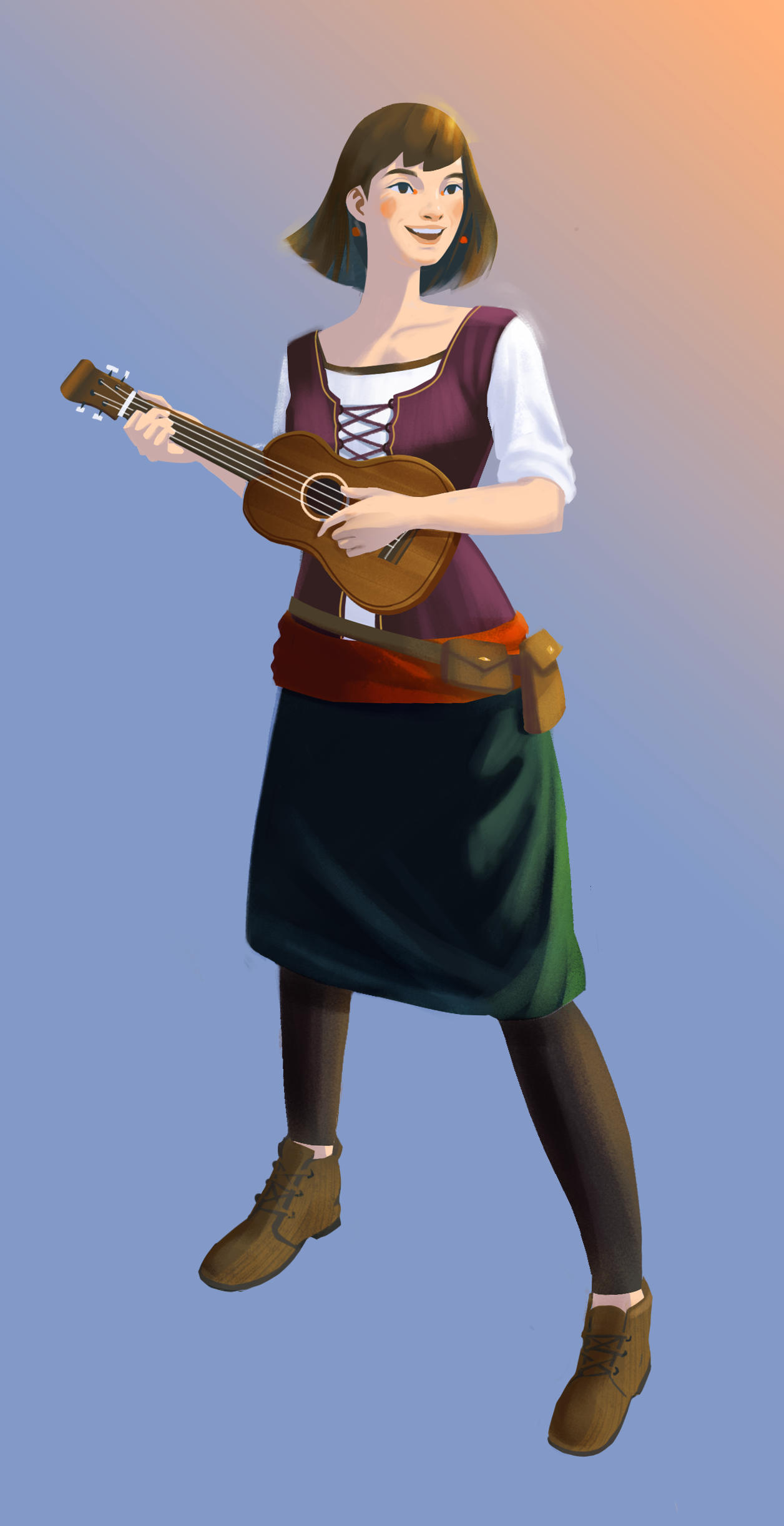 Full body character graphic in color - Artists&Clients