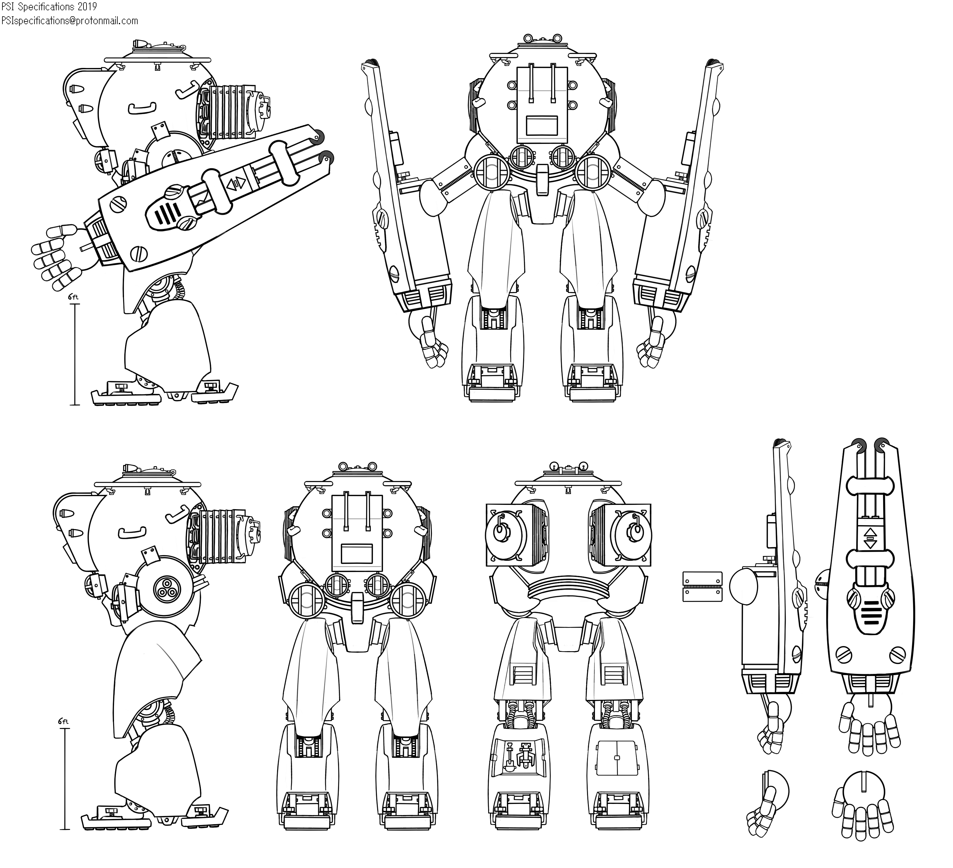 Blueprint, Mechanical, Full Rotation - Artists&Clients