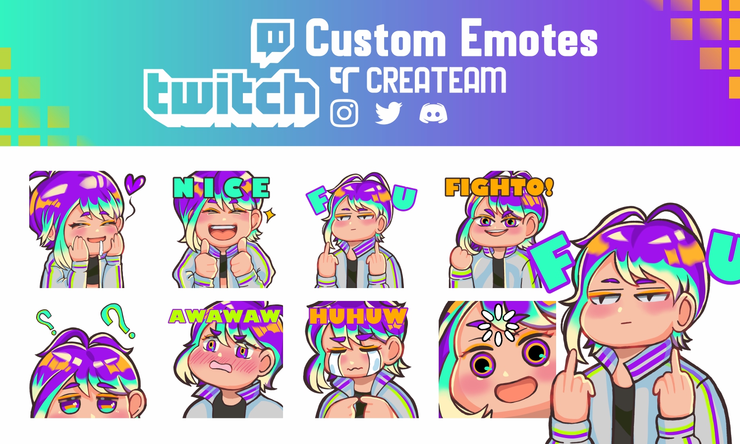 EMOTES FOR STREAM ASSETS - Artists&Clients