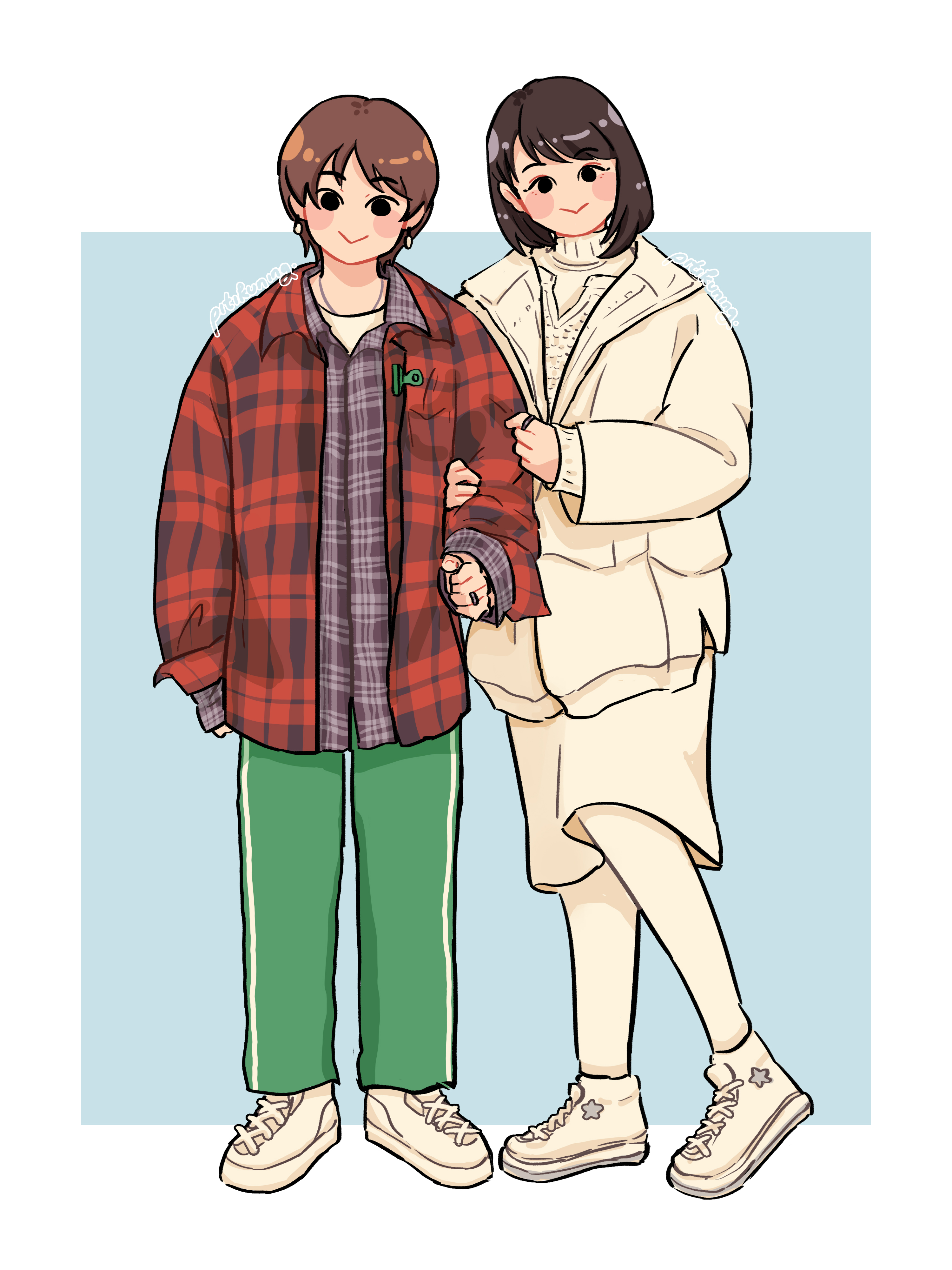 colored stylized full body illustration - Artists&Clients