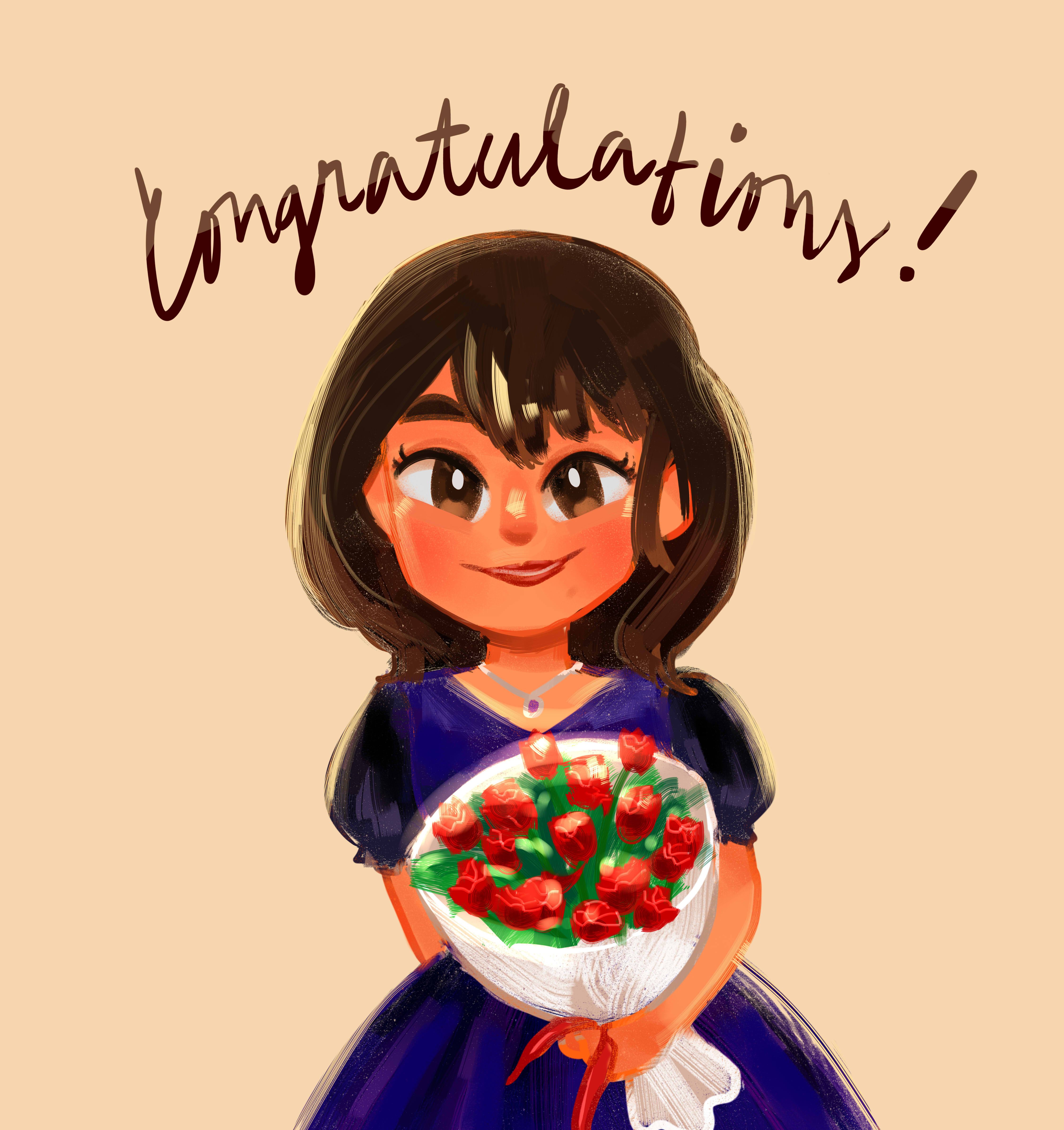 Chibi Greeting Card - Artists&Clients